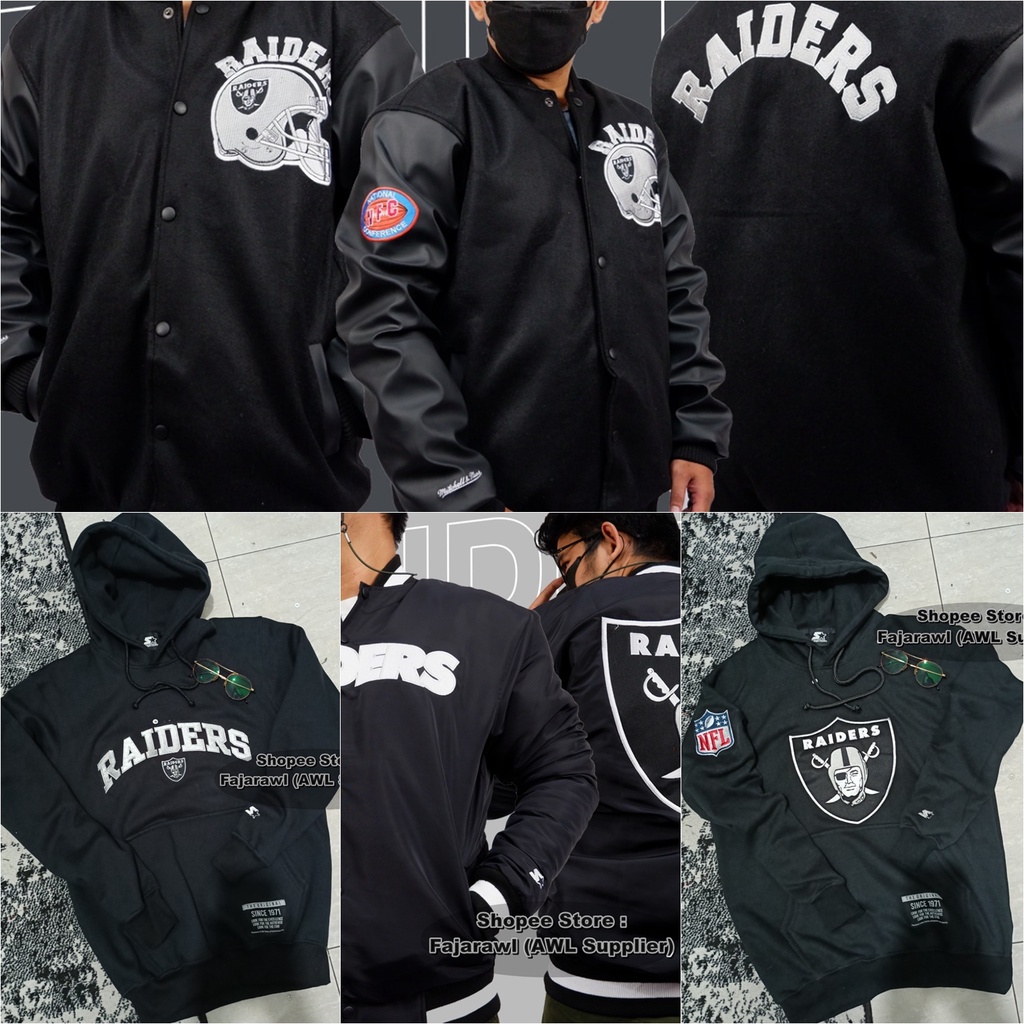 Varsity Jacket RAIDERS OAKLAND CLUB AMERICAN FOOTBALL TAG LABEL STARTER ...