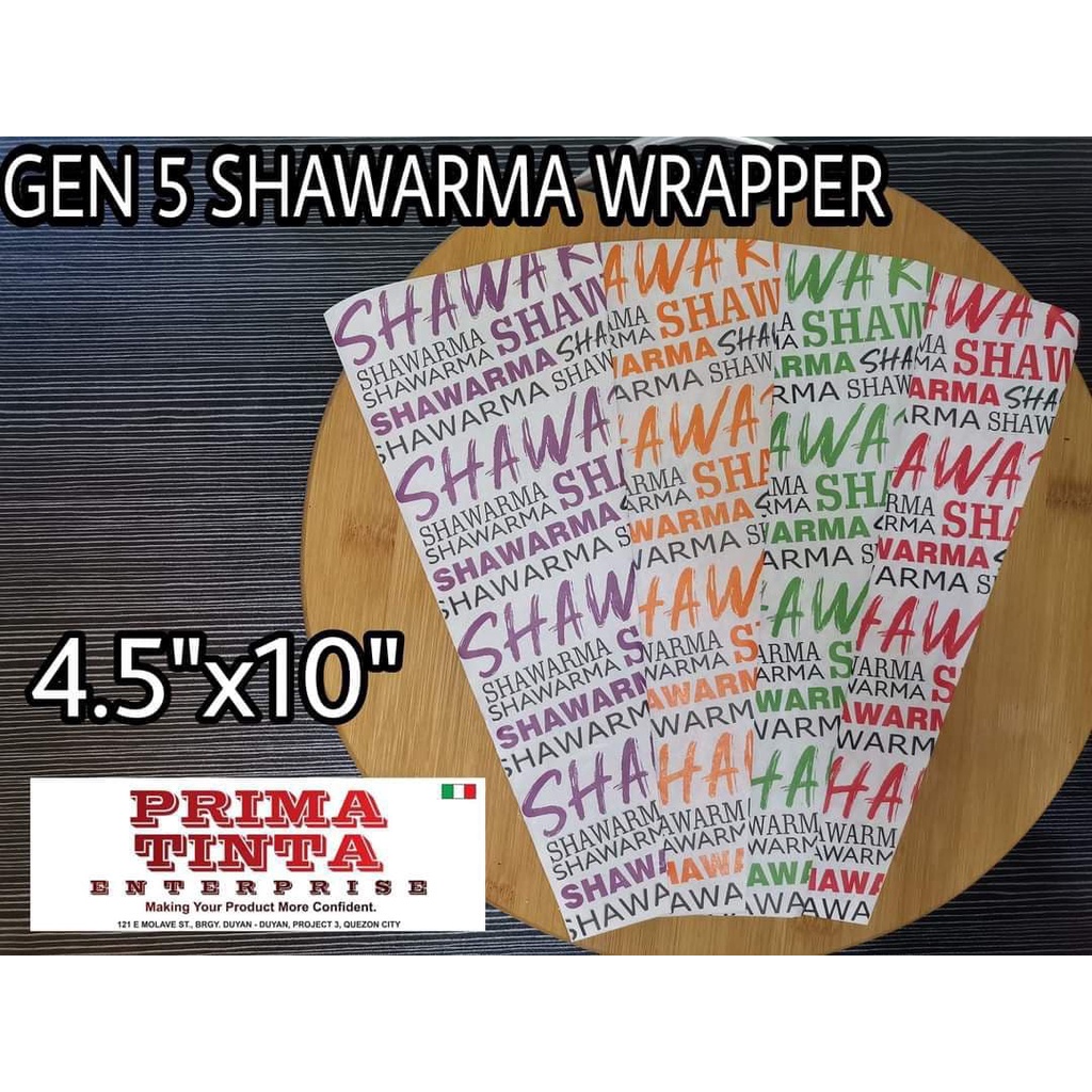 SHAWARMA WRAPPER GEN 5 (100 PCS) GREASEPROOF PAPER | Shopee Malaysia