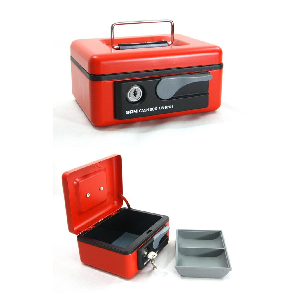 SRM Metal Safe Petty Cash Box | Shopee Malaysia