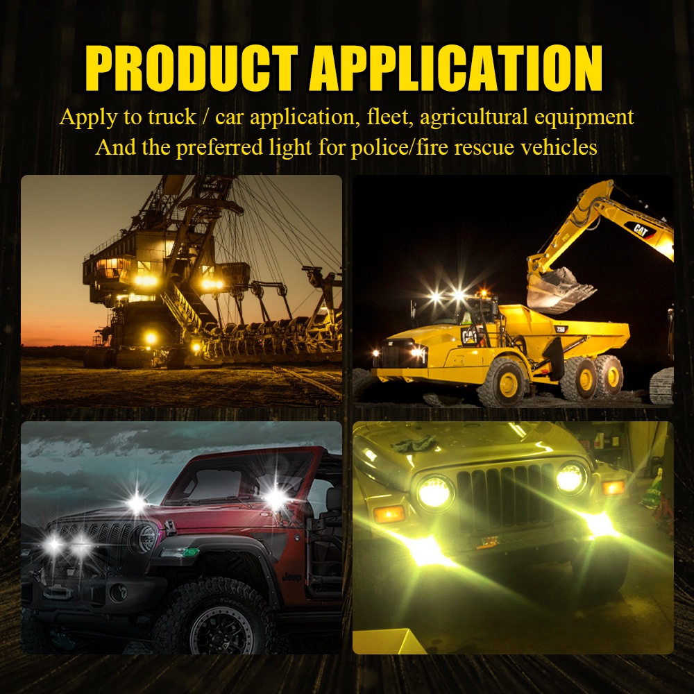 BraveWay Car Lights Sport Light Led Sport Light Motorcycle 3inch LED Work Light Bar 3 Modes Dual ...