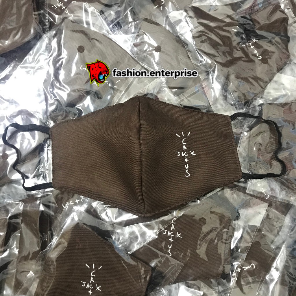 Travis Scott Cactus Jack Face Mask Brown | Shopee Malaysia