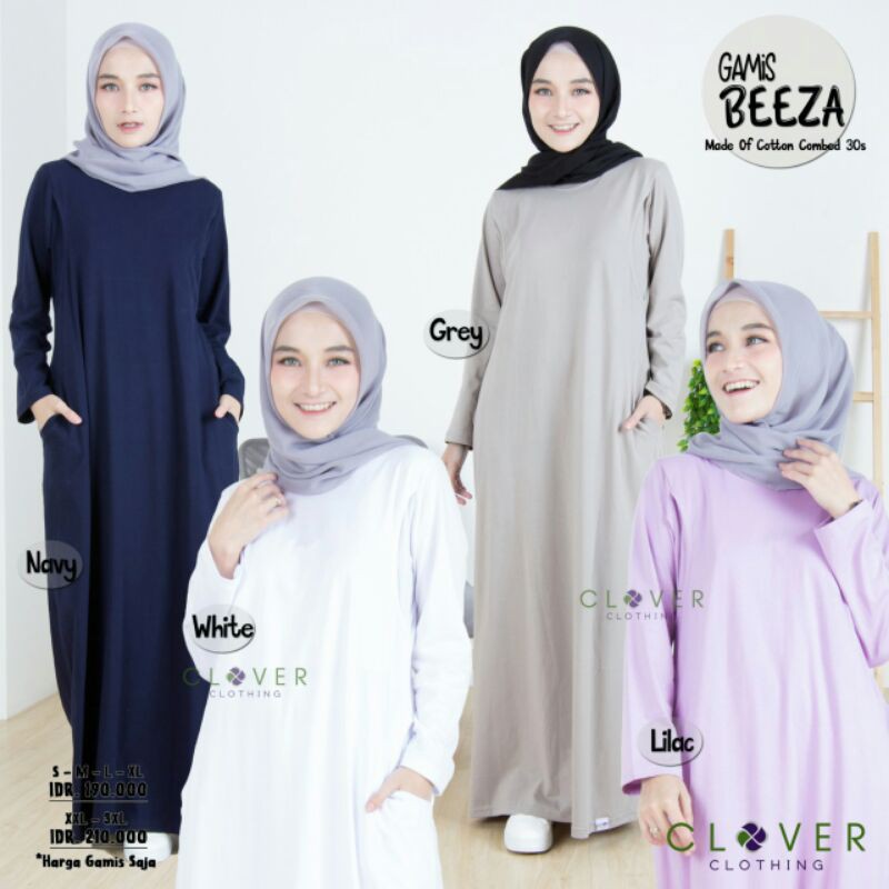 Gamis Beeza Clover Clothing | Shopee Malaysia
