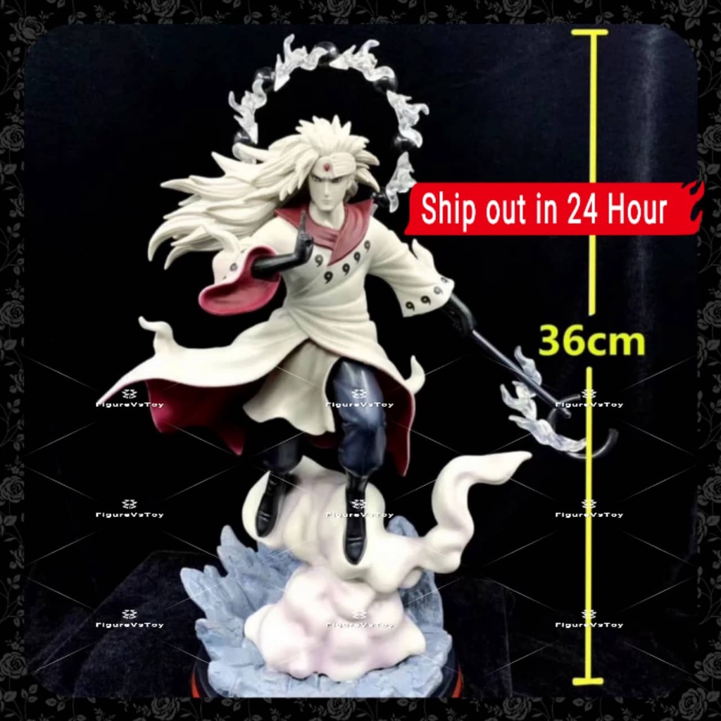 READY STOCK36CM NARUTO UCHIHA MADARA RIKUDO SENNIN OOTUTUKI HAGOROMO ...