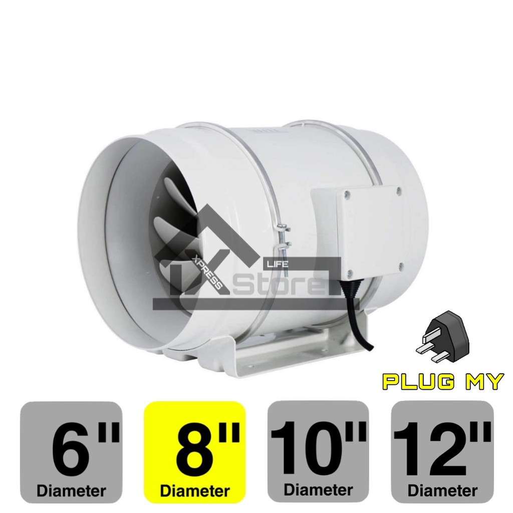 diagonal flow pressurized duct fan bedroom living room toilet kitchen ...