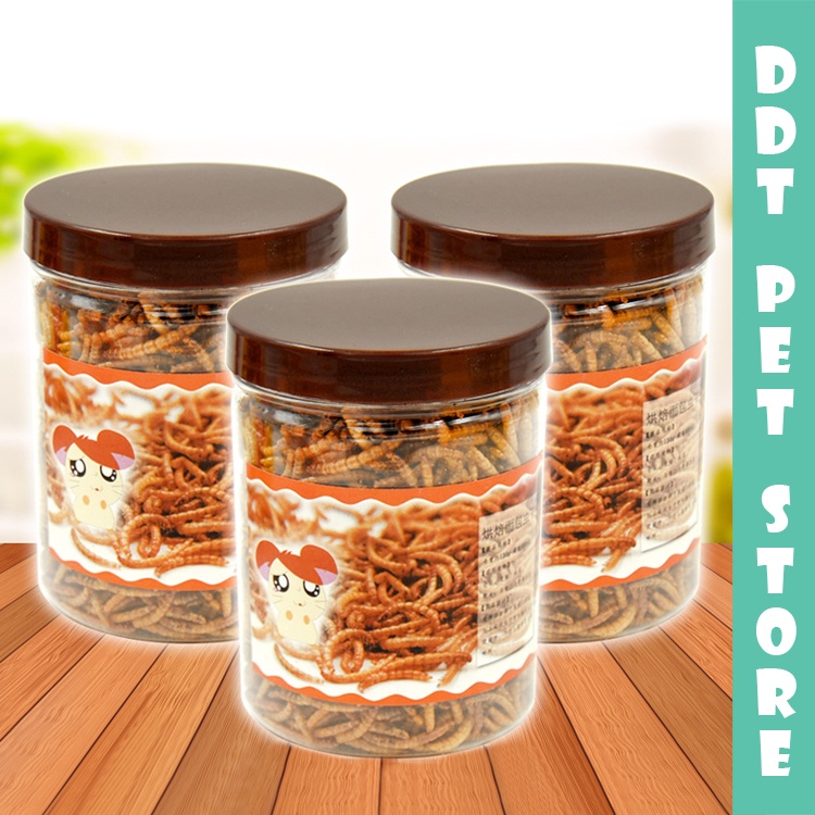 Dry Yellow Bread Worm Mealworm Harmster Fish Bird Turtle Small Pets ...