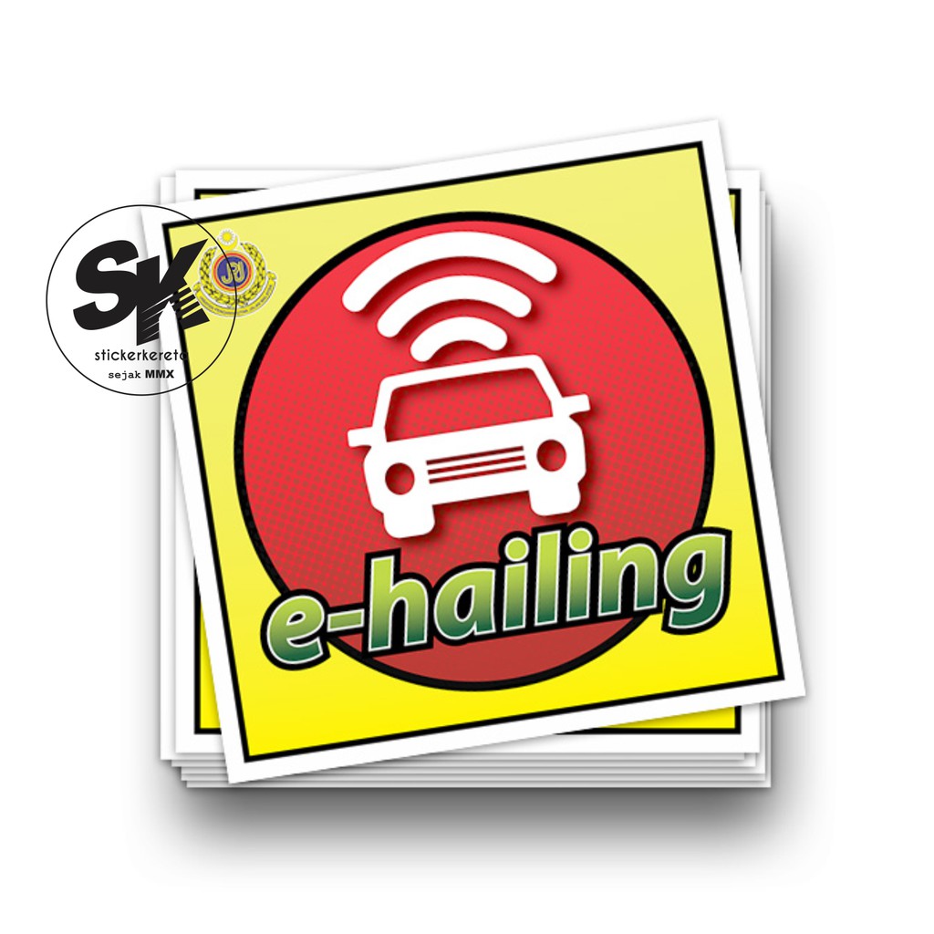 Sticker e-hailing mengikut spesifikasi JPJ | Shopee Malaysia