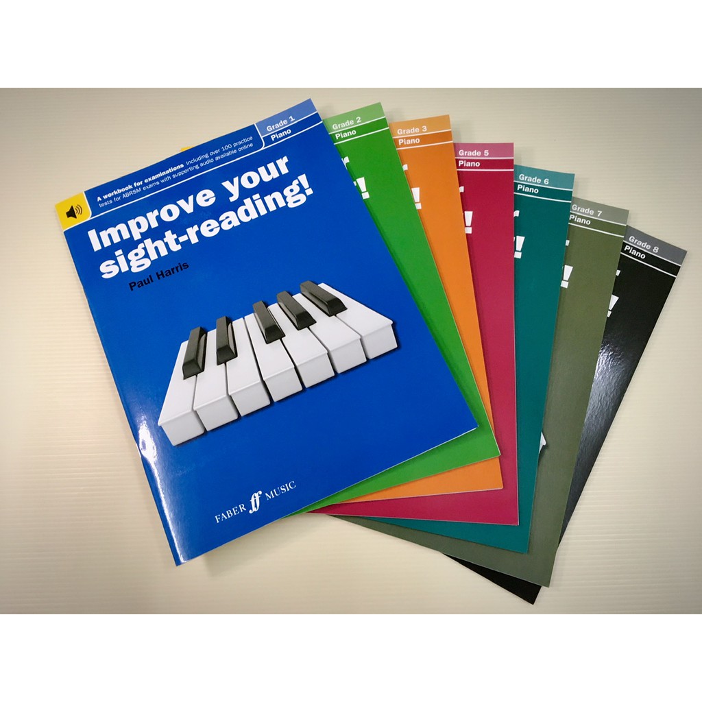 Improve your sight-reading Grades 1~8 by Paul Harris Faber music piano ...