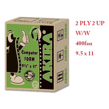 A4 2UP (9.5" X 11") NCR COMPUTER FORM 2 PLY (W/W) 2 UP - 1000564 (Ready ...
