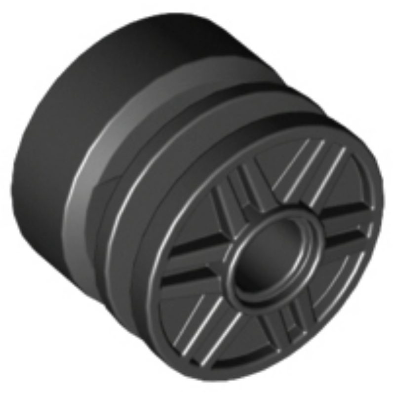 Lego Parts Wheel 18mm D. x 14mm with Pin Hole, Fake Bolts and Shallow ...
