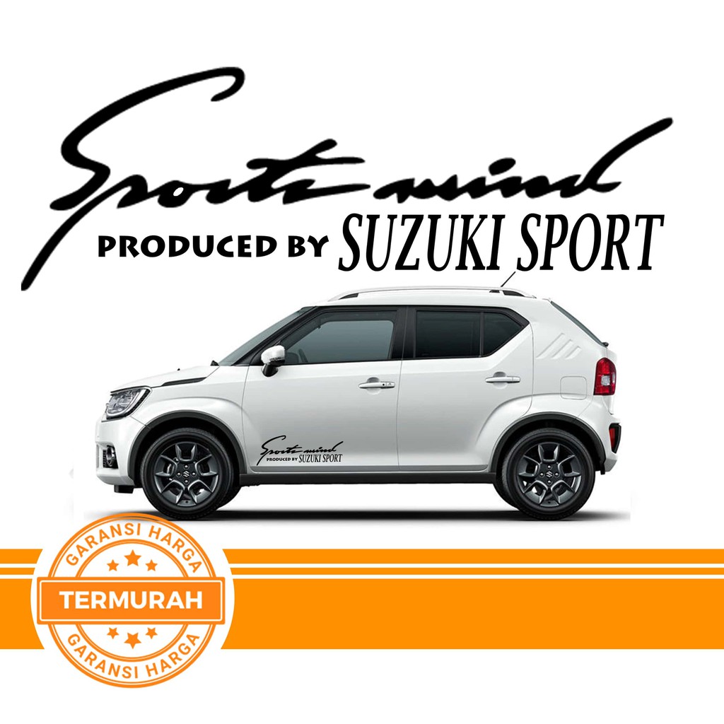 Sticker suzuki sports mind suzuki ignis swift ertiga karimun wagon ...