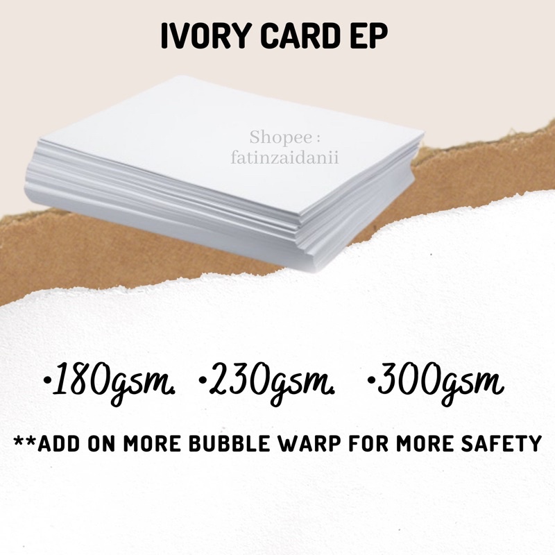 IVORY CARD ART CARD A4 size 100pcs | Shopee Malaysia