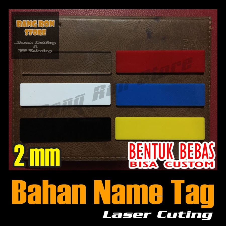 Name Tag - Laser Cutting Acrylic Nameplate Material - Various Colors ...