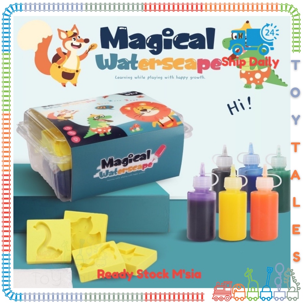 Magic Waterscape Water Moulding Craft Set Plaster Mould Paint and ...
