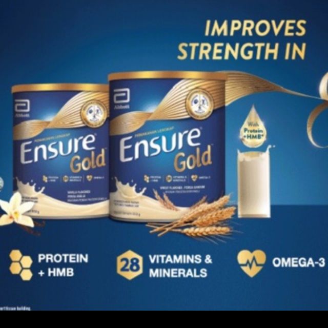 ENSURE GOLD POWDER Vanilla / Wheat 850G | Shopee Malaysia