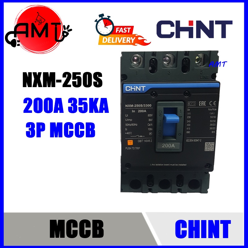 CHINT MCCB 3P NXM-250S 35KA 200A | Shopee Malaysia
