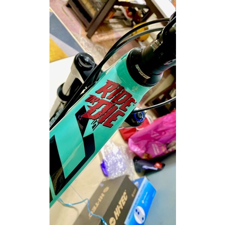 Sticker DECAL BASIKAL MOTORSIKAL #RIDEORDIE #MTB #ENDURO #DH | Shopee ...