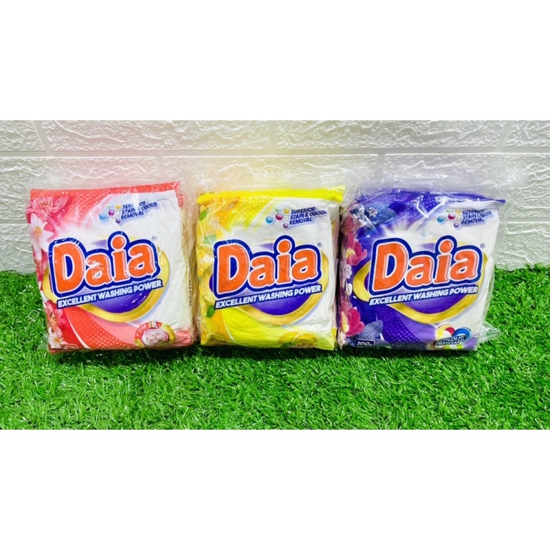 DAIA DETERGENT POWDER 100g [6Pack Per Packet] [Laundry Powder Detergent ...