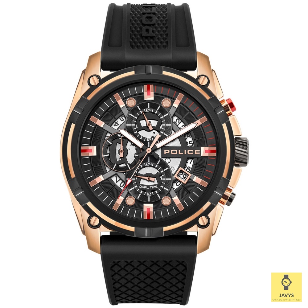 POLICE Timepiece PEWJQ2003541 / Men's / Leptis / Dual Time ...