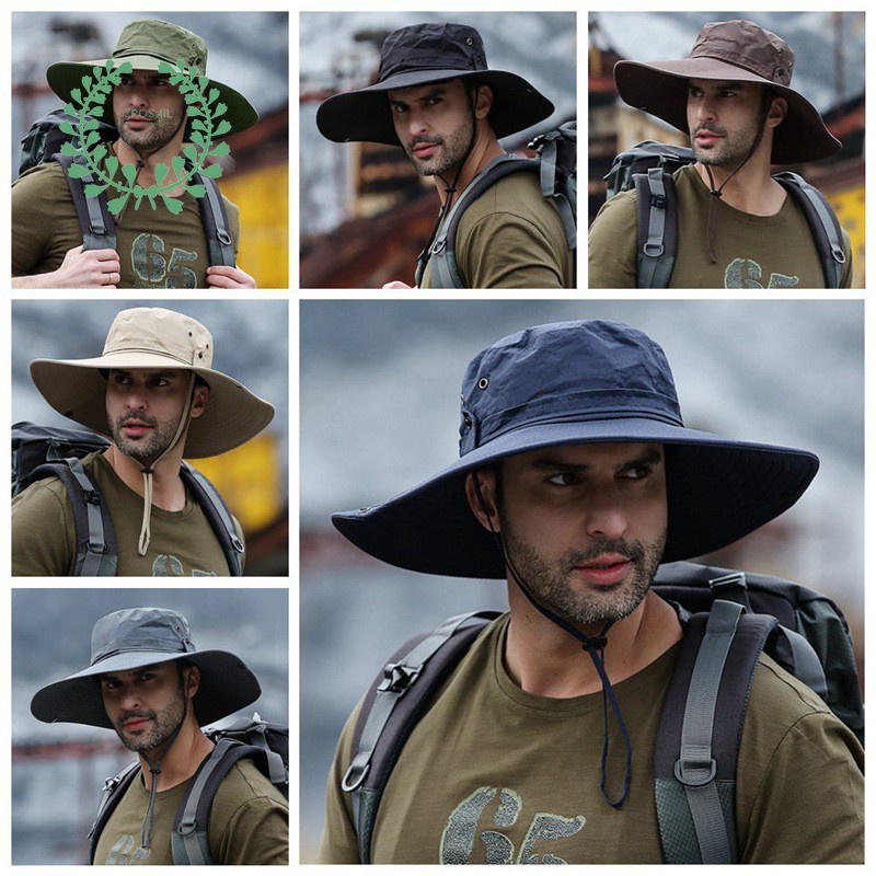 Waterproof Bucket Hat Wide Brim Cowboy hat for men Outdoor hat Hiking ...