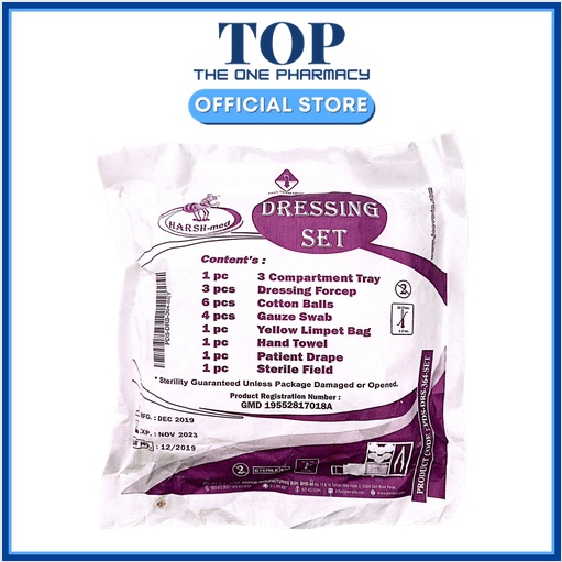 Harsh-Med Woundcare Disposable Basic 364 Forcep Dressing Set Pack ...