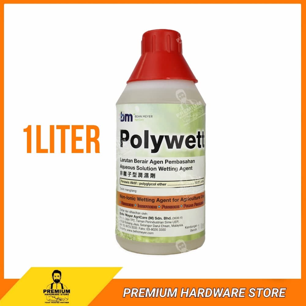 BM Polywett 1 Liter (Same As Kenpo 888 & Farmpol 303) Gam Racun Pelekat ...