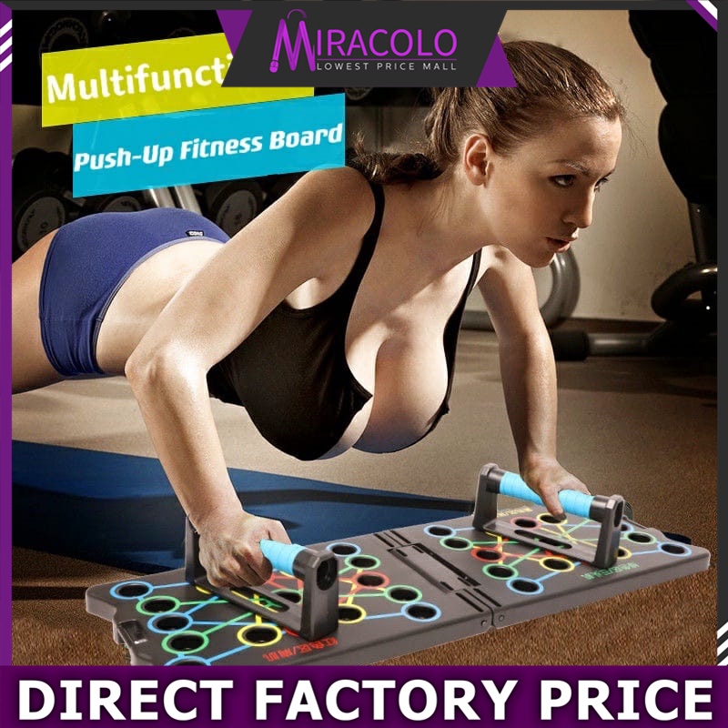 MIRA 16 in 1 PUSH UP BOARD Pumping MULTIFUNCTION Fitness Push up Stand Gym WORKOUT Chest ...