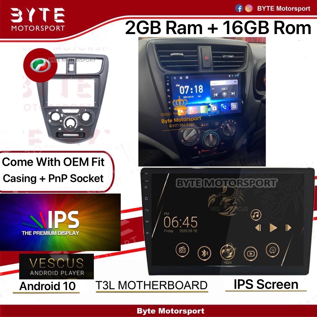 🦂VESCUS 🦂[2+32] 🇲🇾 Android Player For Perodua Axia 🎁Free AHD Camera🎁 ...