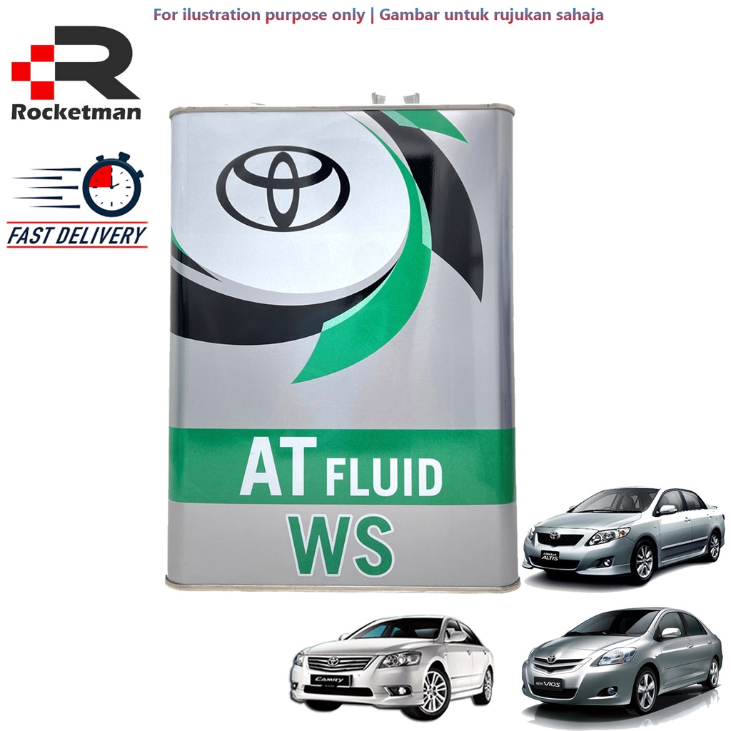 TOYOTA ATF WS AUTO TRANSMISSION FLUID (4 LITRE) VIOS 2007-2015 ALTIS ...