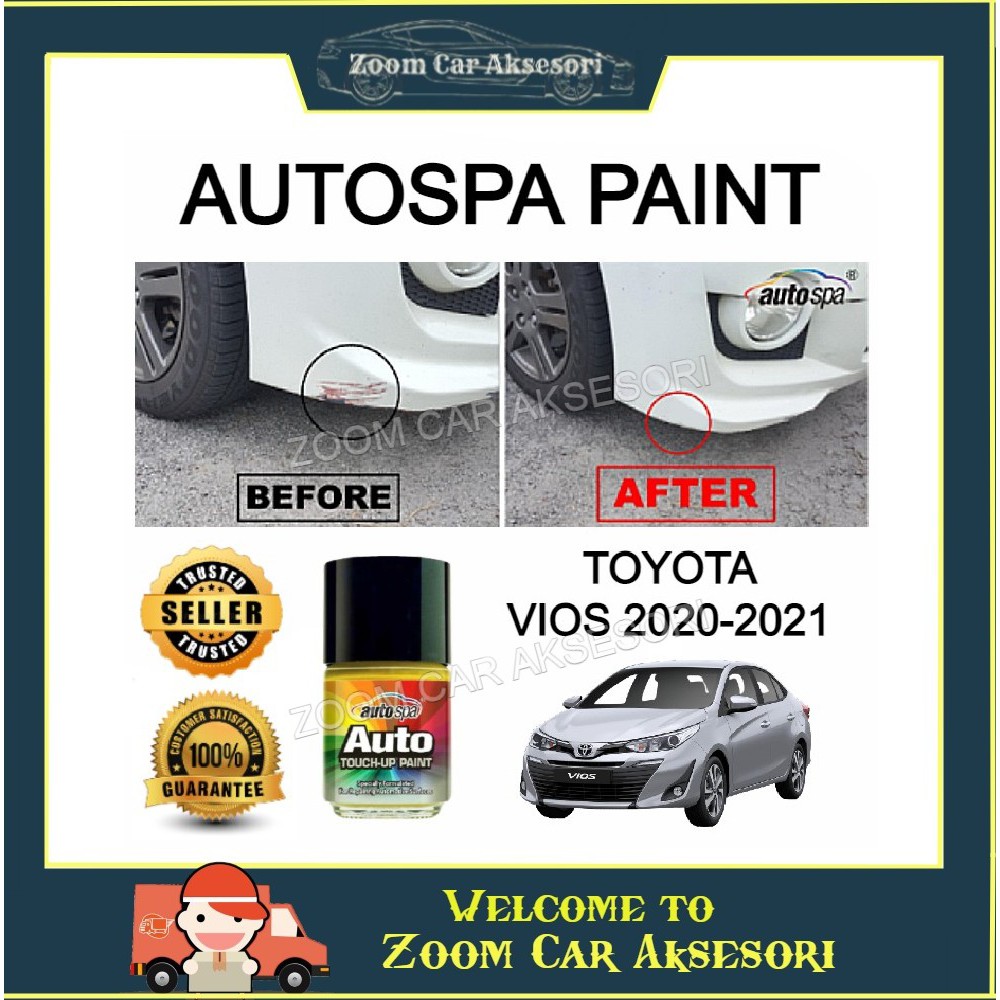 AUTOSPA TOYOTA VIOS 2020-2021 Original Touch Up Paint 18ML --- 1bottle ...