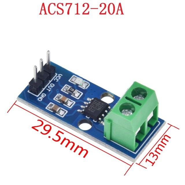 Range Hall Current Sensor Module ACS712 20A Module | Shopee Malaysia