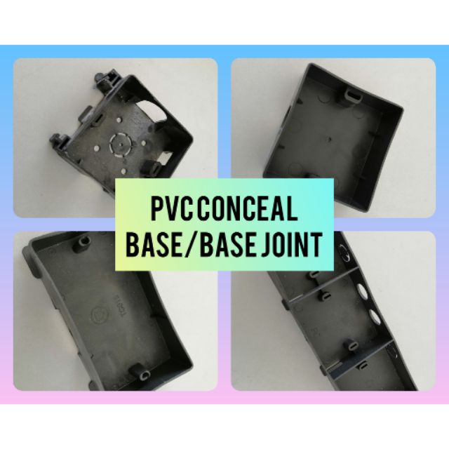 PVC 3X3 / 3X6 / 3X10 ELECTRICAL CONCEAL BASE / JOINT BASE | Shopee Malaysia