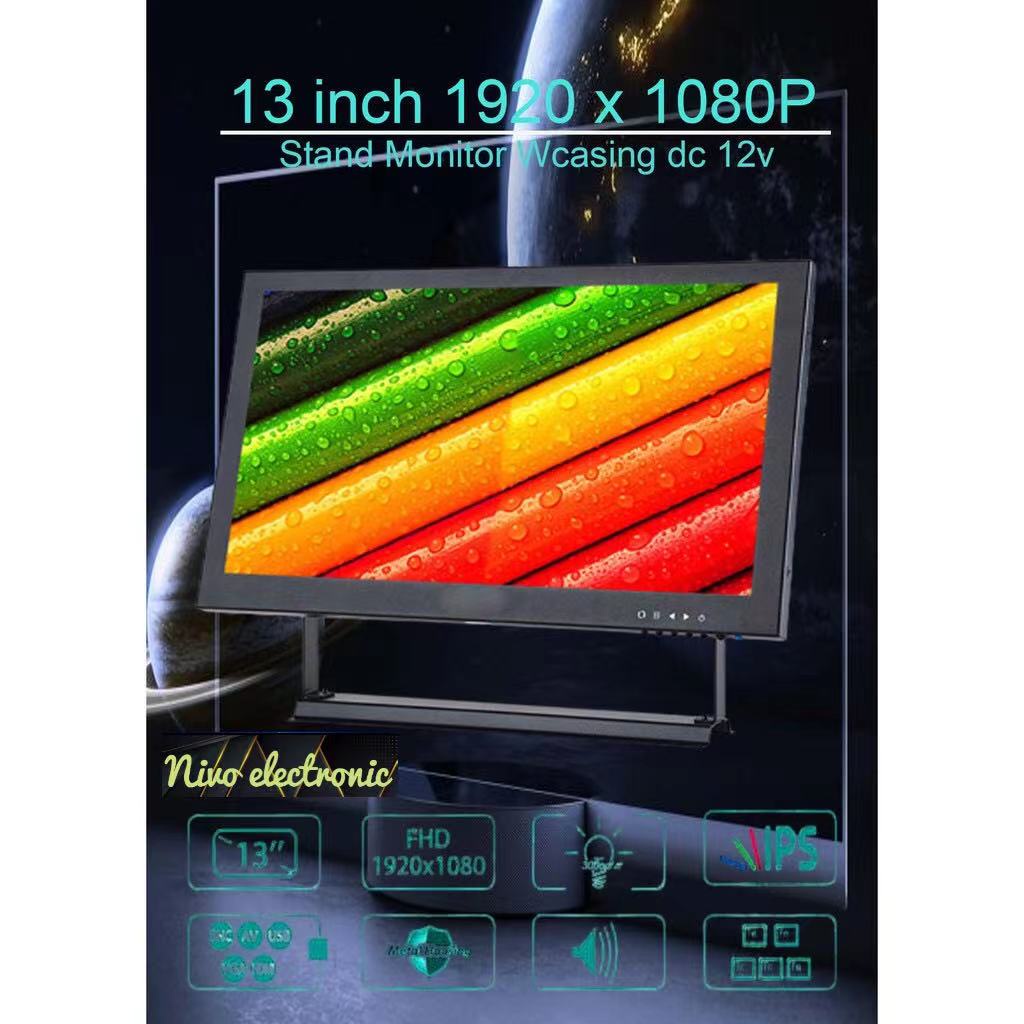 13 INCH 1920X1080P STAND MONITOR With CASING DC12V | Shopee Malaysia