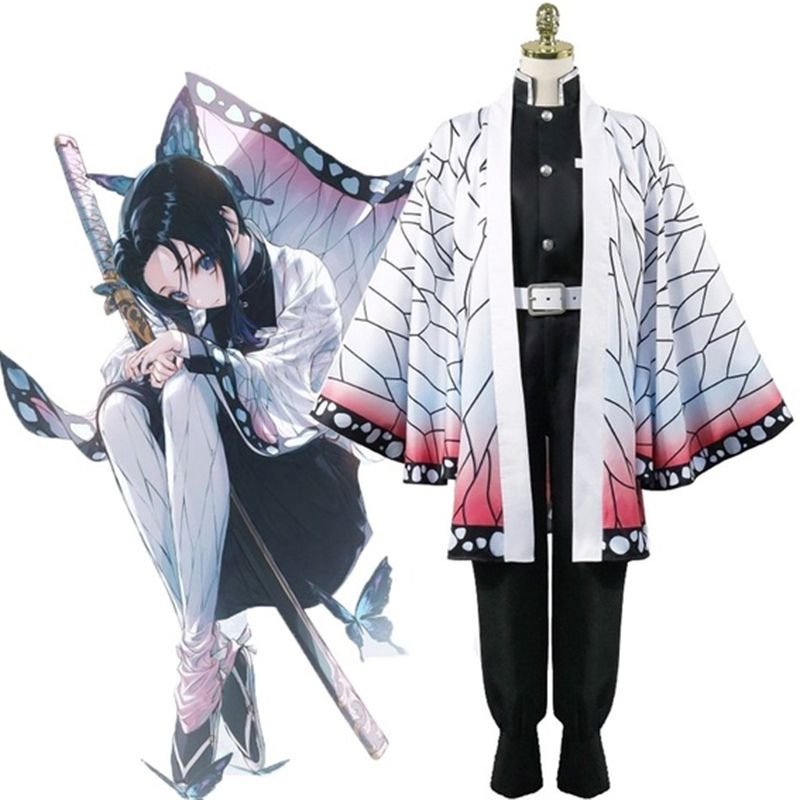 Kimetsu Slayer Demon No Yaiba Kochou Shinobu Cosplay Costume Robes ...