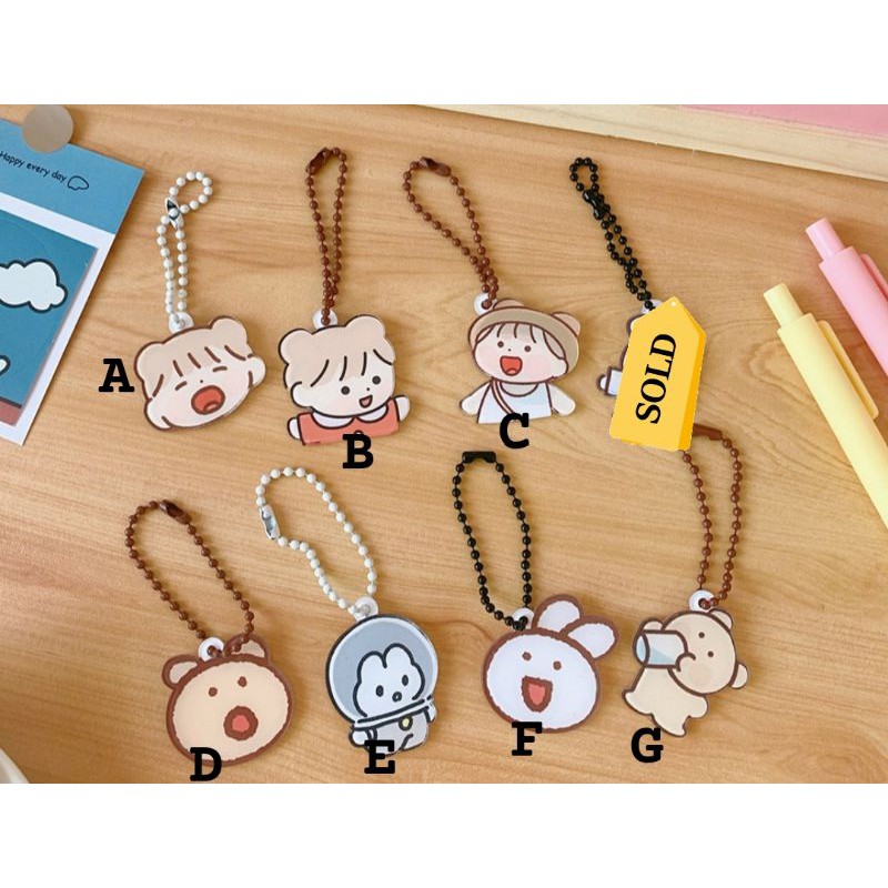 Cute simple keychains | Shopee Malaysia