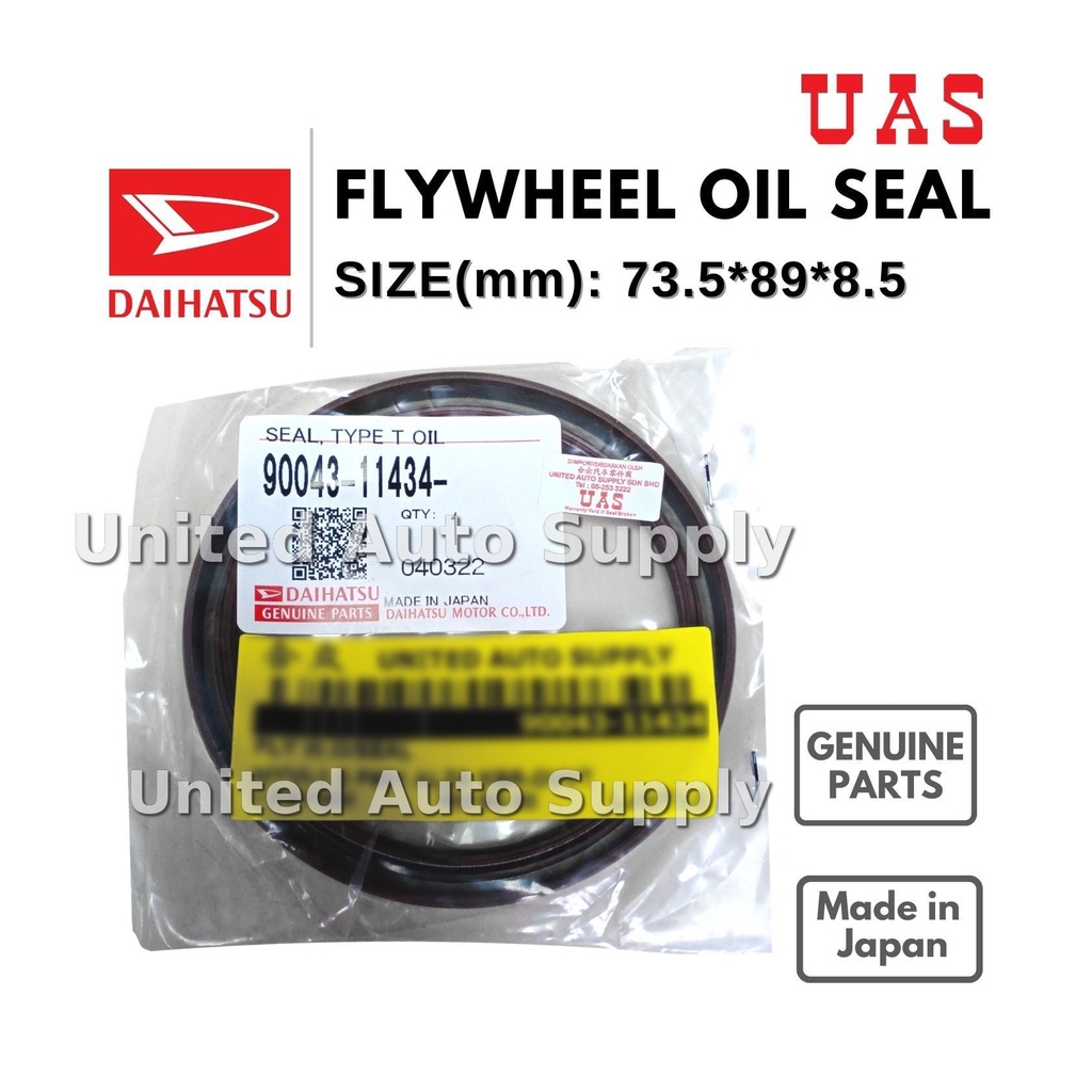 DAIHATSU Flywheel Oil Seal For Gran Max Myvi Axia Bezza Kembara Rush ...