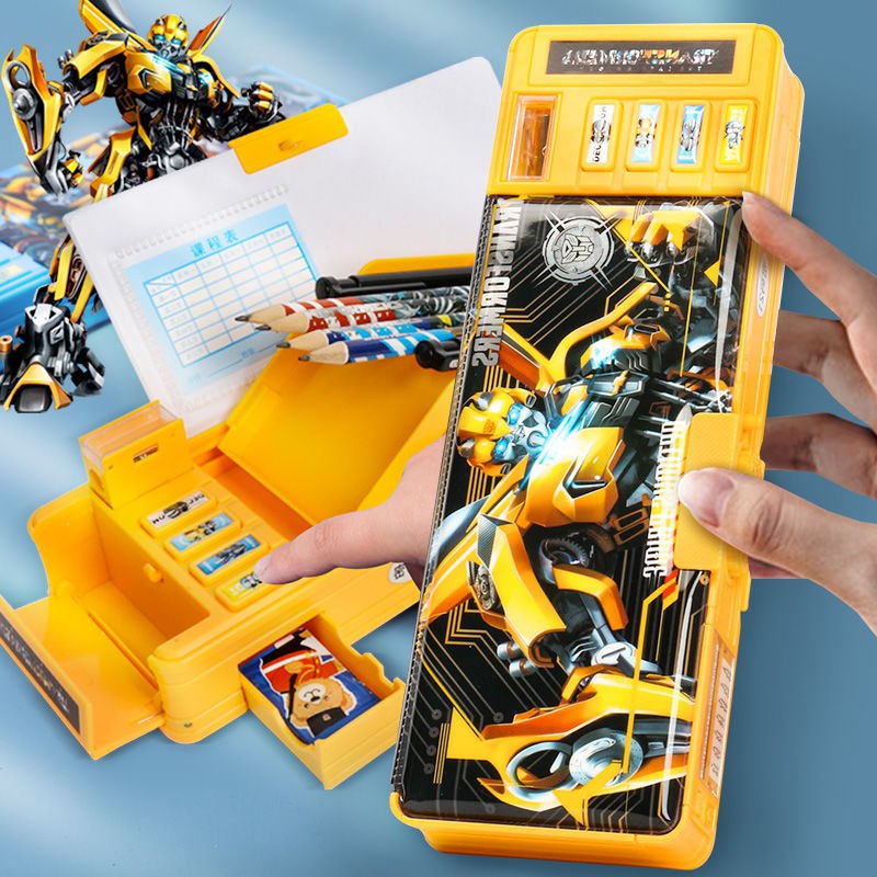 Elementary school multifunctional pencil box password Transformers ...