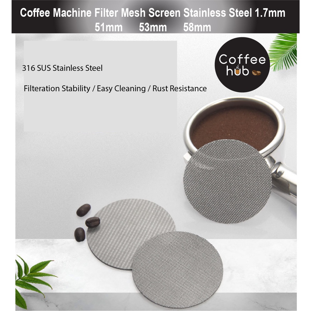 (READY STOCK)Coffee Espresso Machine Filter Screen Stainless Steel ...
