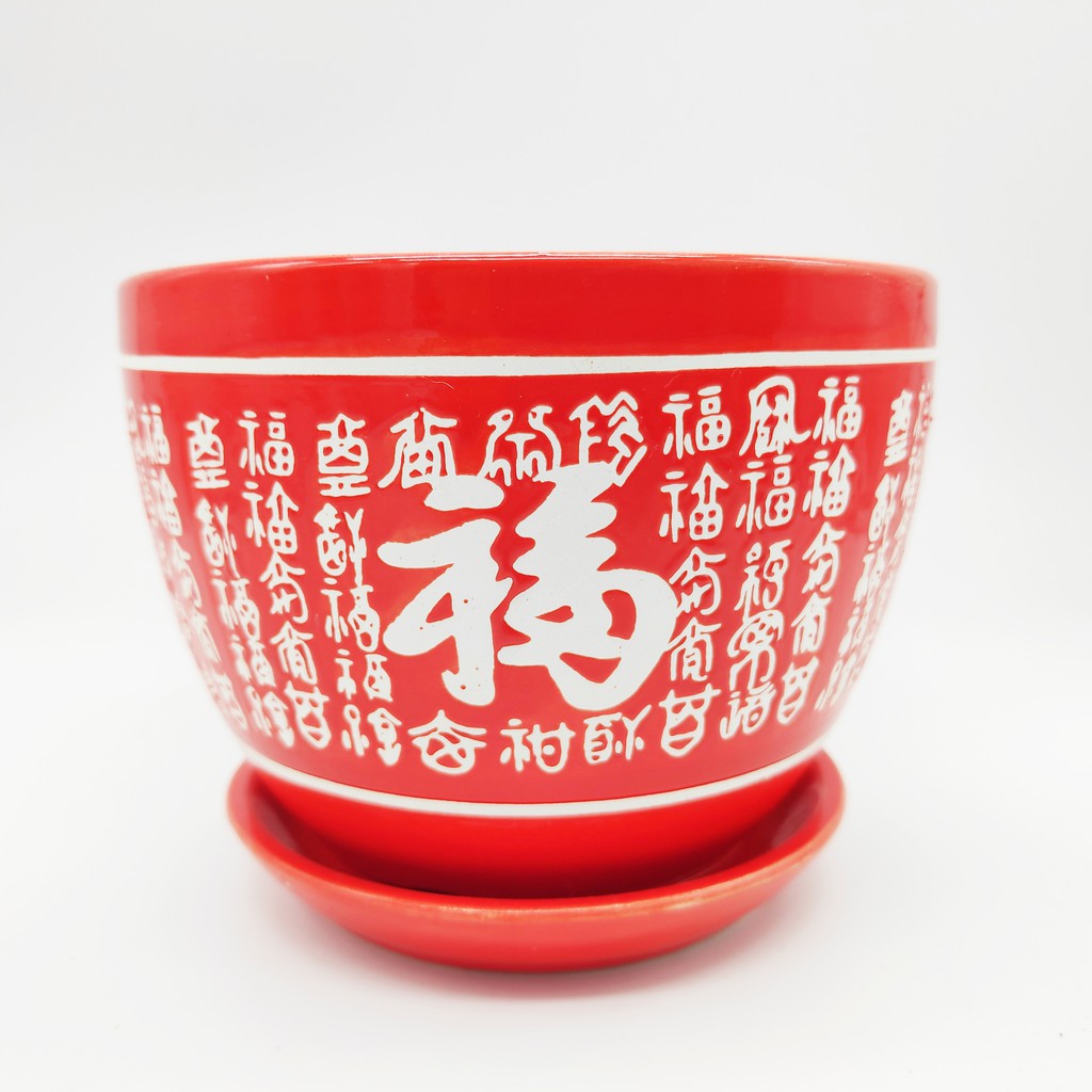 (Pot) Chinese new year pot deco 大红色花盆 by LS Group | Shopee Malaysia