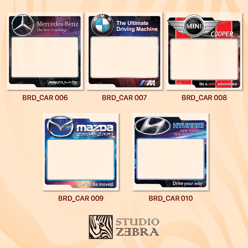 OLD VERSION !! RoadTax Car Sticker Car Brand Mercedes BMW Mini Cooper ...