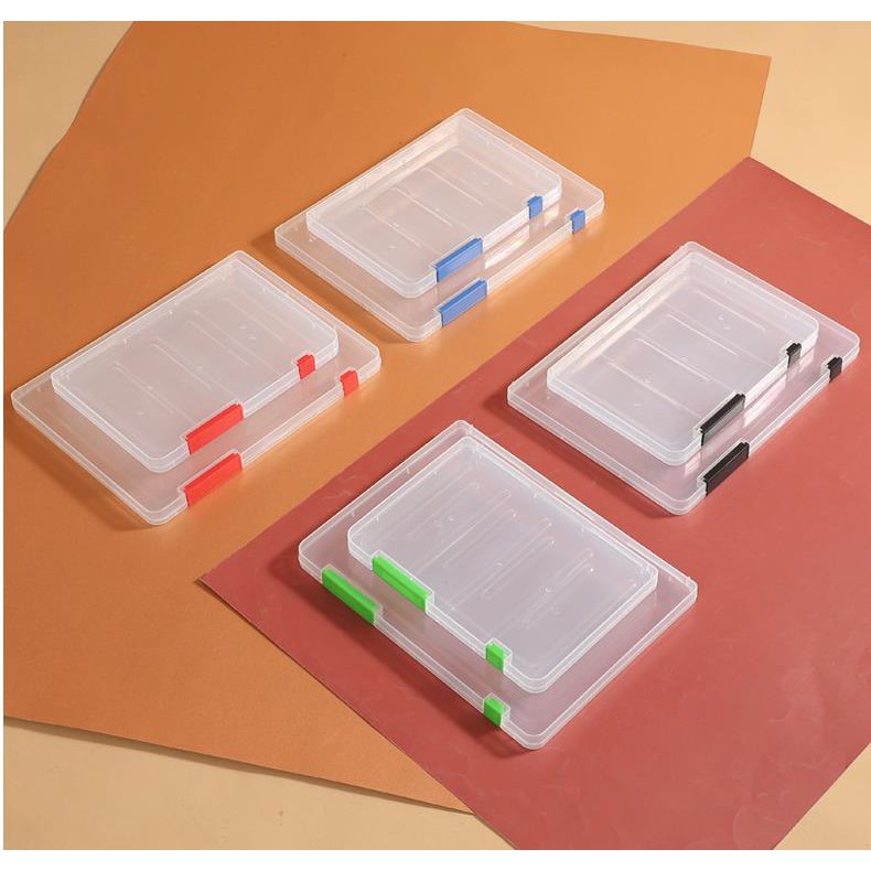 A4 Paper Transparent Storage Box Save Space Clear Plastic Document ...