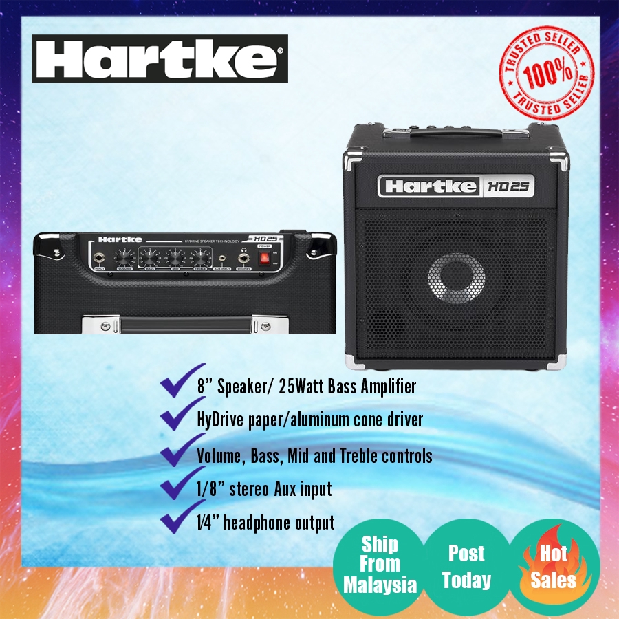 Hartke Hydrive Bass Ampplifier HD Series 25 Watt HD25 | Shopee Malaysia