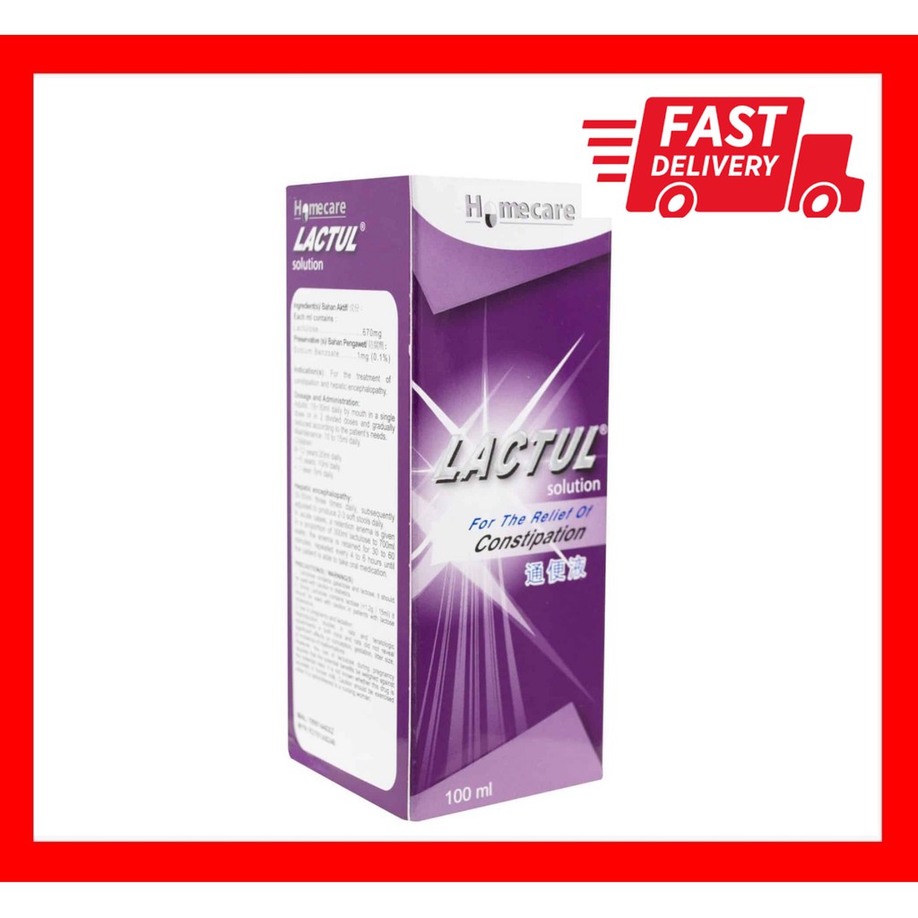 LACTUL SOLUTION - CONSTIPATION/SEMBELIT (100ML)[EXP:10/2023] | Shopee ...