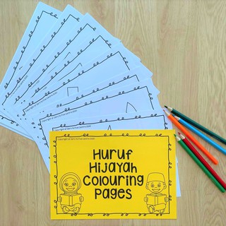 Belajar Jawi Colouring Pages worksheets mewarna Jawi Huruf Hijaiyah ...