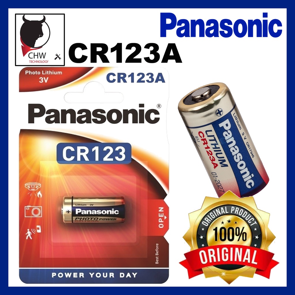 PANASONIC CR123A LITHIUM BATTERY (3V) | Shopee Malaysia
