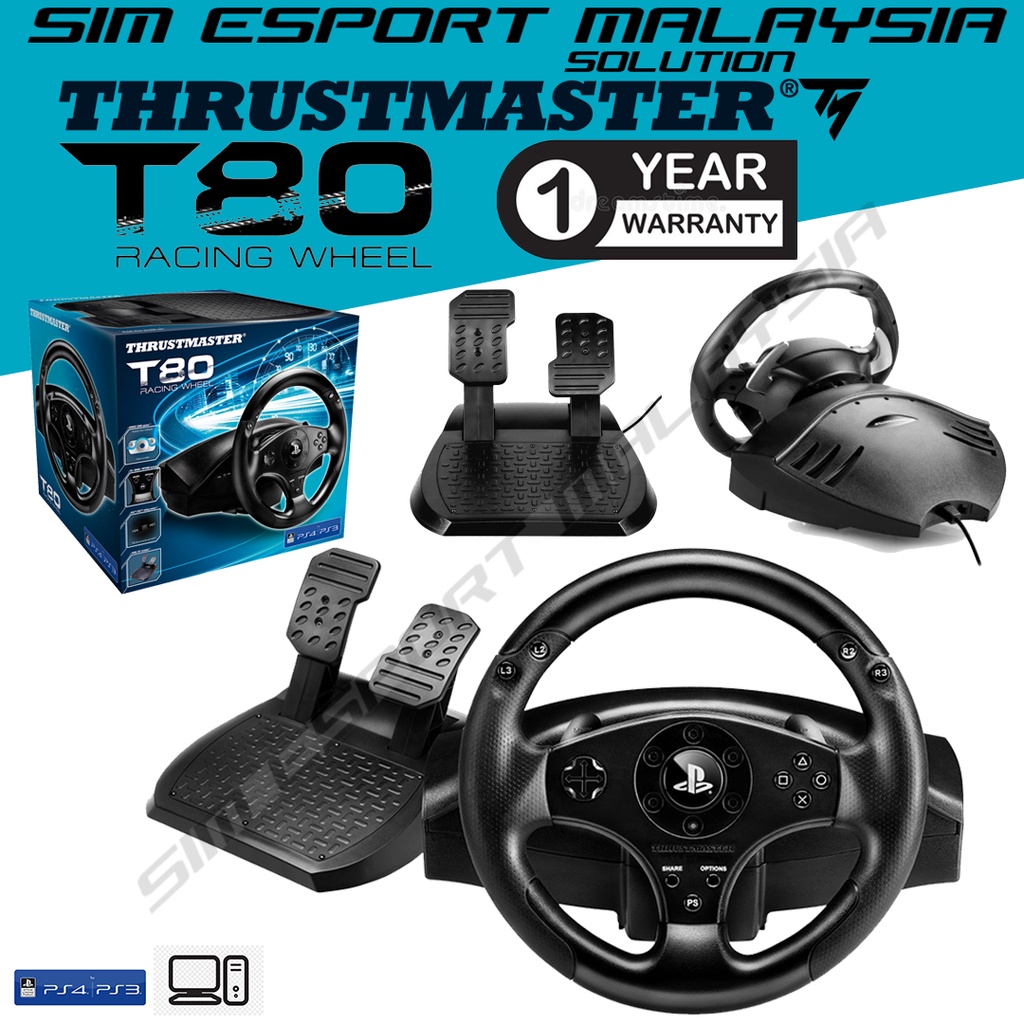 Thrustmaster T80 Racing Wheel (PS5/PS4/PS3) | Shopee Malaysia