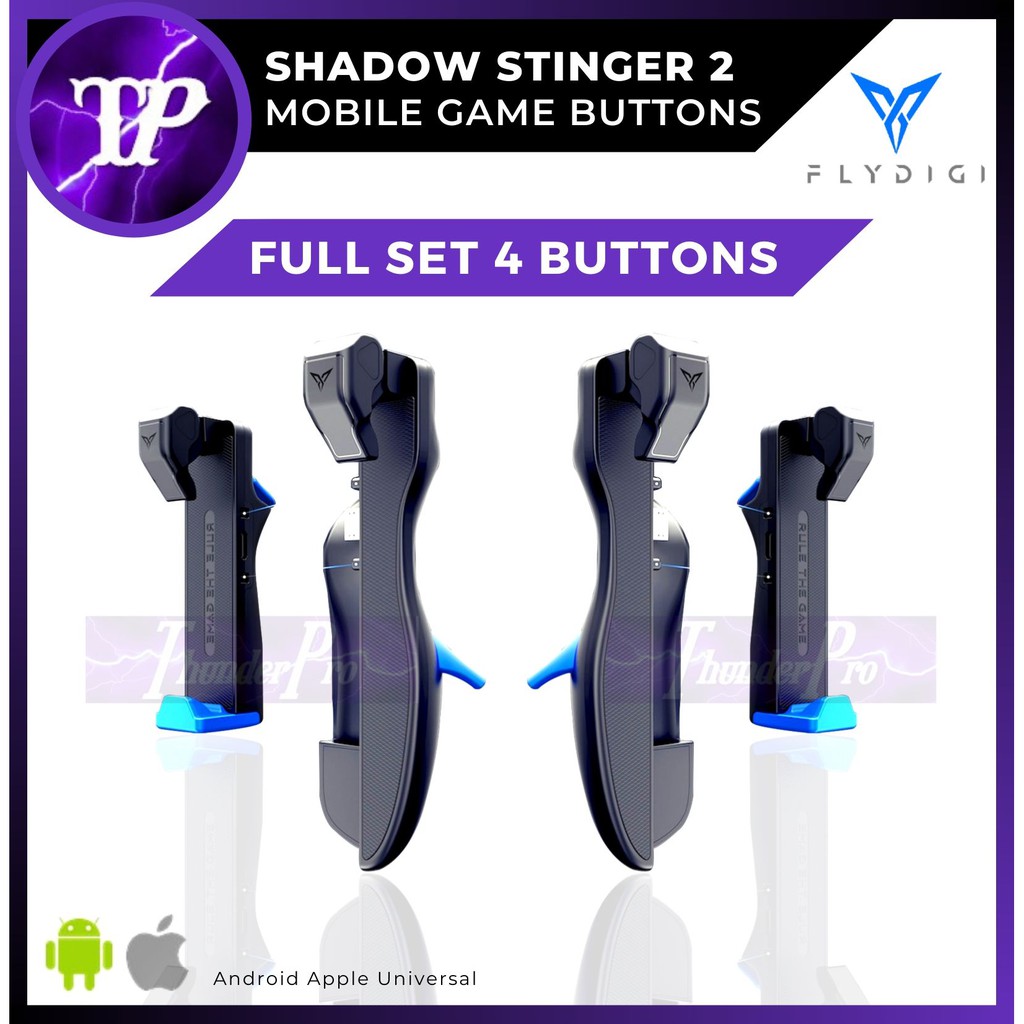 Flydigi Shadow Stinger Trigger 2 Game Controller CapAir Mapping 2 Mobile Game Button Left Right ...