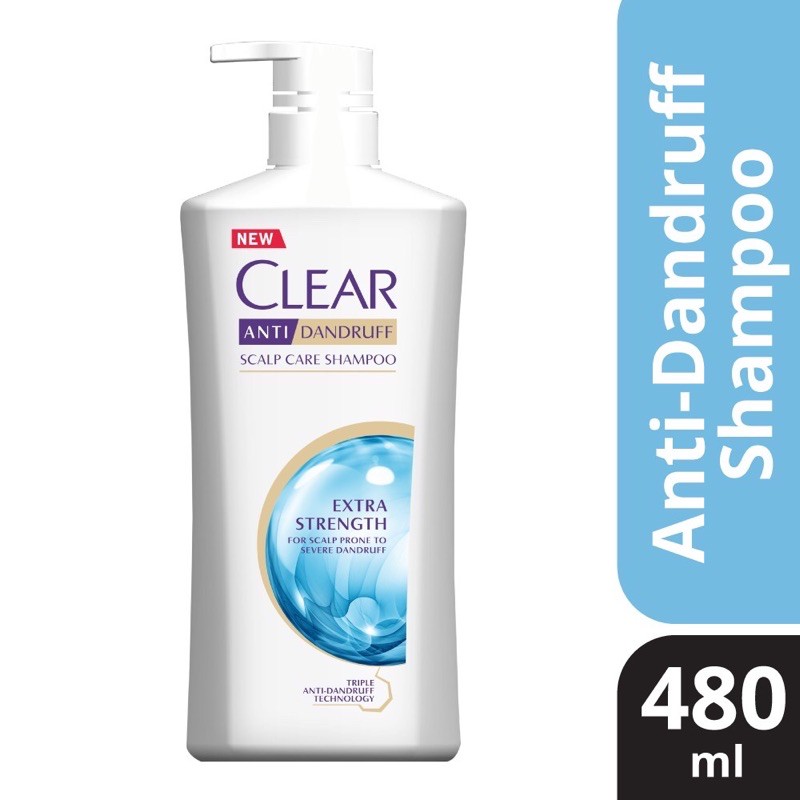 Clear Extra Strength Anti-Dandruff Shampoo 480ml | Shopee Malaysia