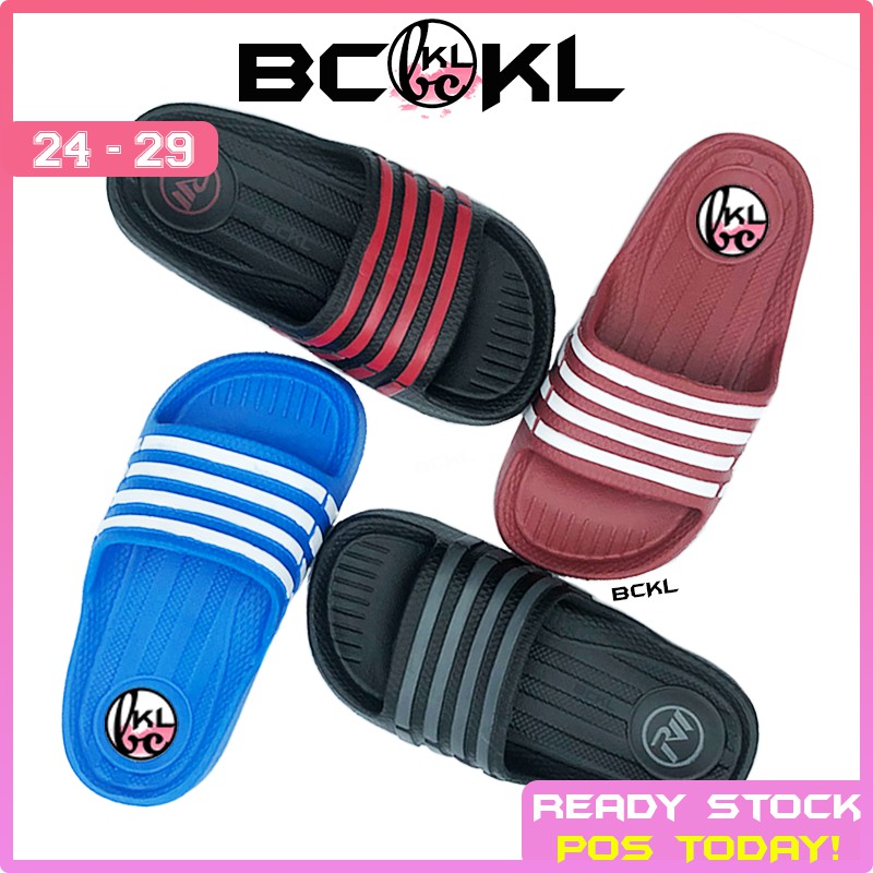 BCKL 】Kid's Summer Trendy Viral Colors Slippers | Striper Shoes Sandals ...