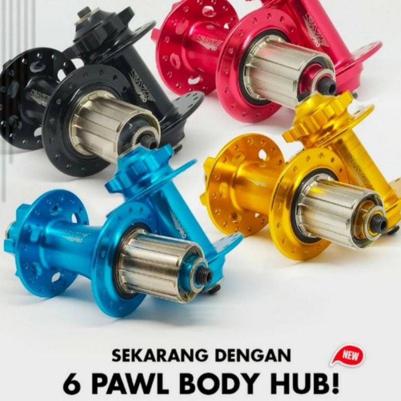 Hub Freehub Raze Pro 28/32 Hole Disc Brake 6 Bolt 6 Pawls Wasp Original ...