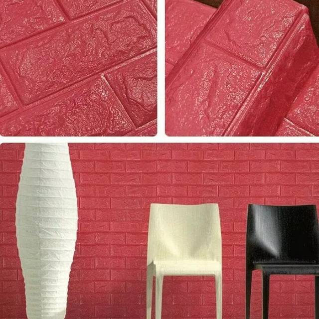 Modern Wallpaper foam Embossed fanta Color 70cm x 77cm | Shopee Malaysia